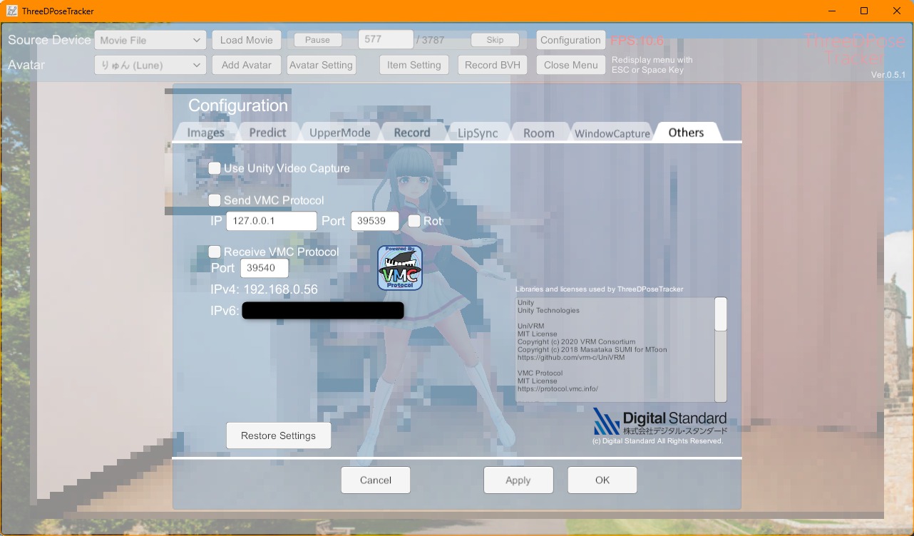 モーションキャプチャをやってみたい4：ThreeDPoseTrackerの初期コンフィグメモ - Kanade Labo